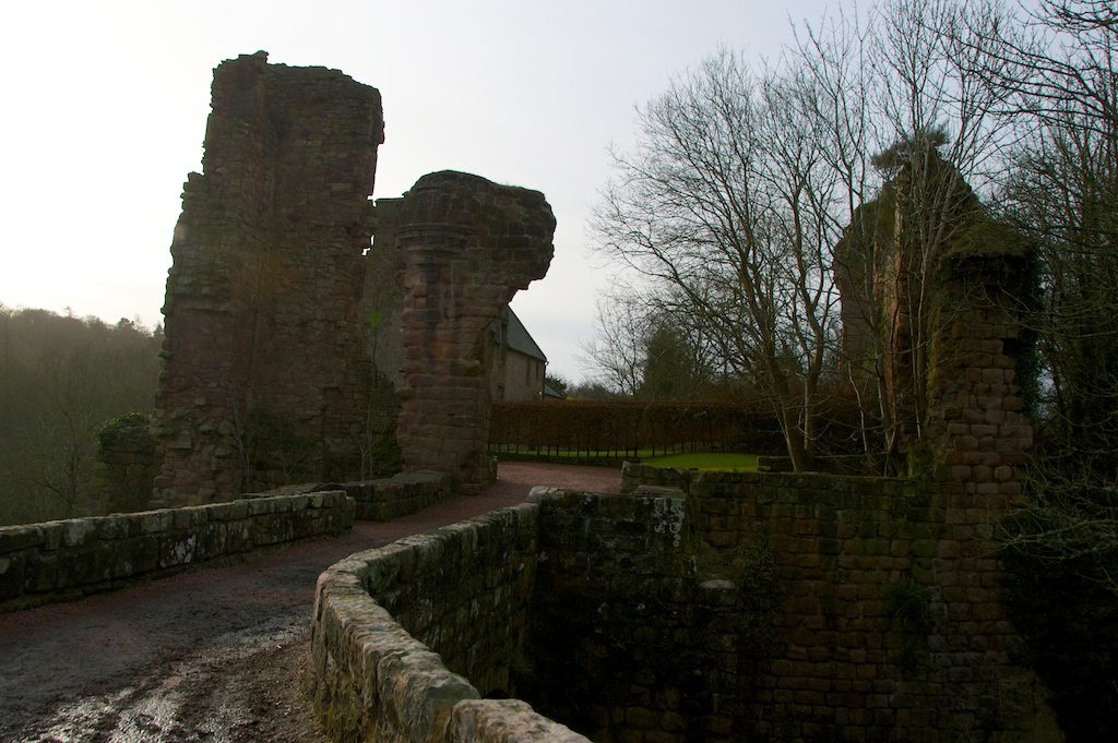 Rosslyn Castle – falling shadows – The Hazel Tree