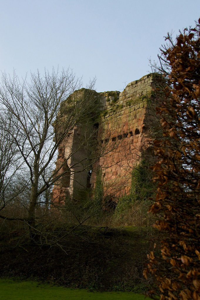Rosslyn Castle – falling shadows – The Hazel Tree